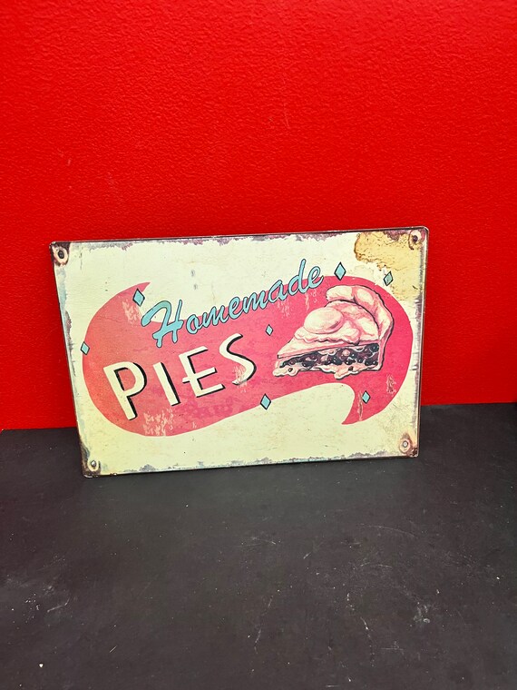 Vintage Pie Signs Vintage Metalen Blikken Borden Voor Woondecoratie,