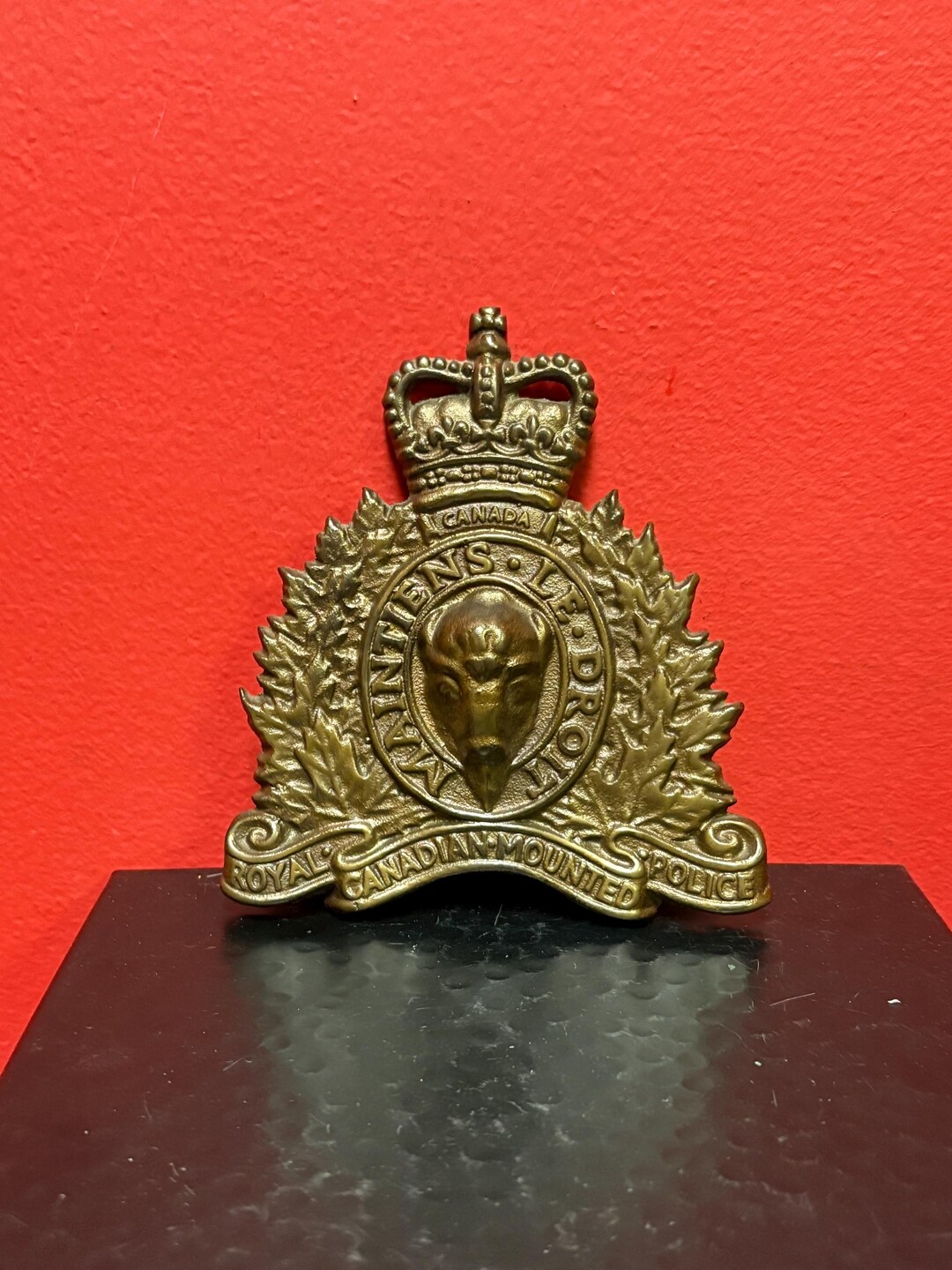 5 1/2 Inch Tall RCMP Vintage Royal Canadian Mount Police Plaque ...