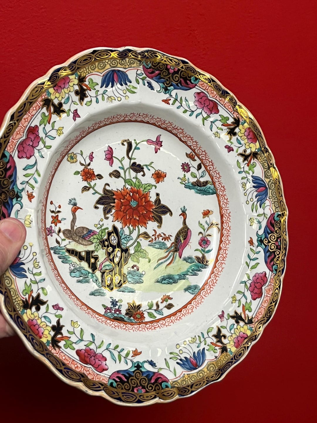 Stunning Antique Staffordshire CJ Mason Plate in Mint Condition 1813 to ...