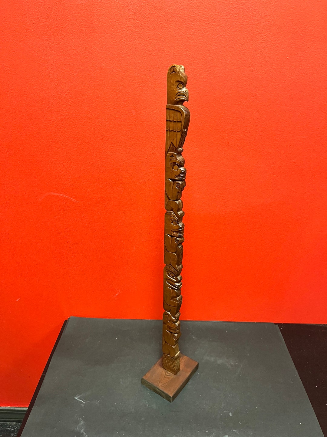 Stunning 25 Inch Tall Transformation Totem Pole — Signed Beauty ...
