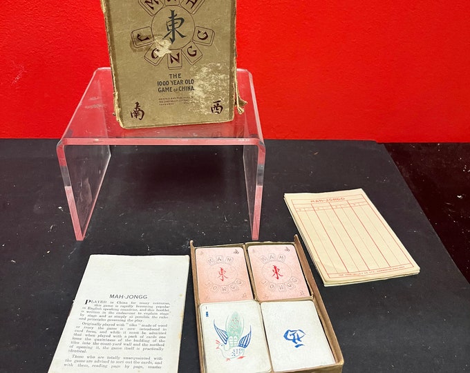 Mhing Spear's Games 1980s Classic Card Game Based on Mah Jongg Jong ...
