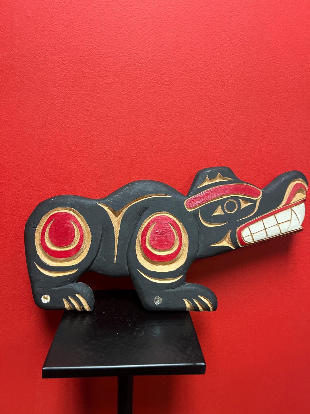 Lovely 17 X 9” High Indigenous First Nations Pacific Northwest Coast ...