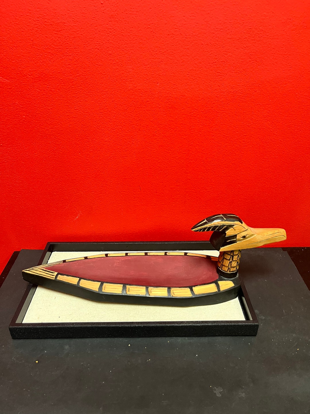 A 17 X 5 X 6” High Indigenous First Nations Pacific Northwest Coast ...