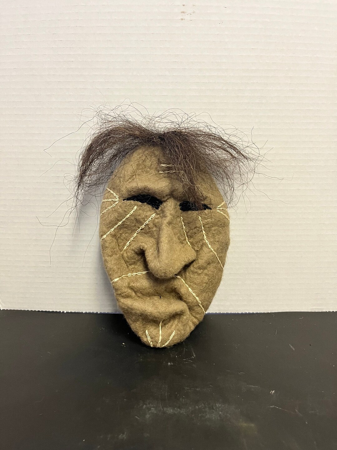 10 X 6 Indigenous Inuit Eskimo Felt Mask With Great Detail and Perfect ...