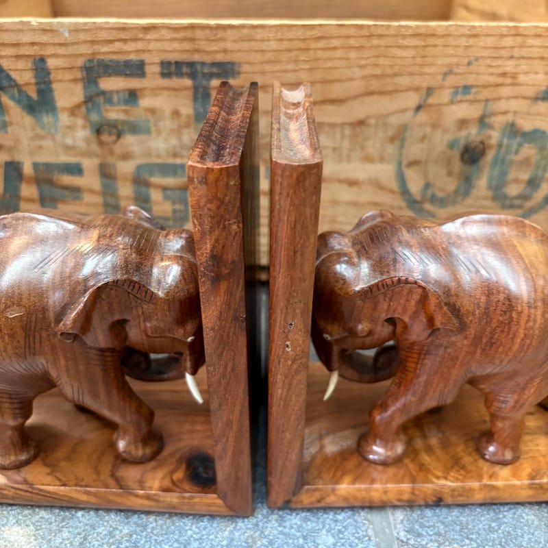 Elephant Bookends - Etsy Australia
