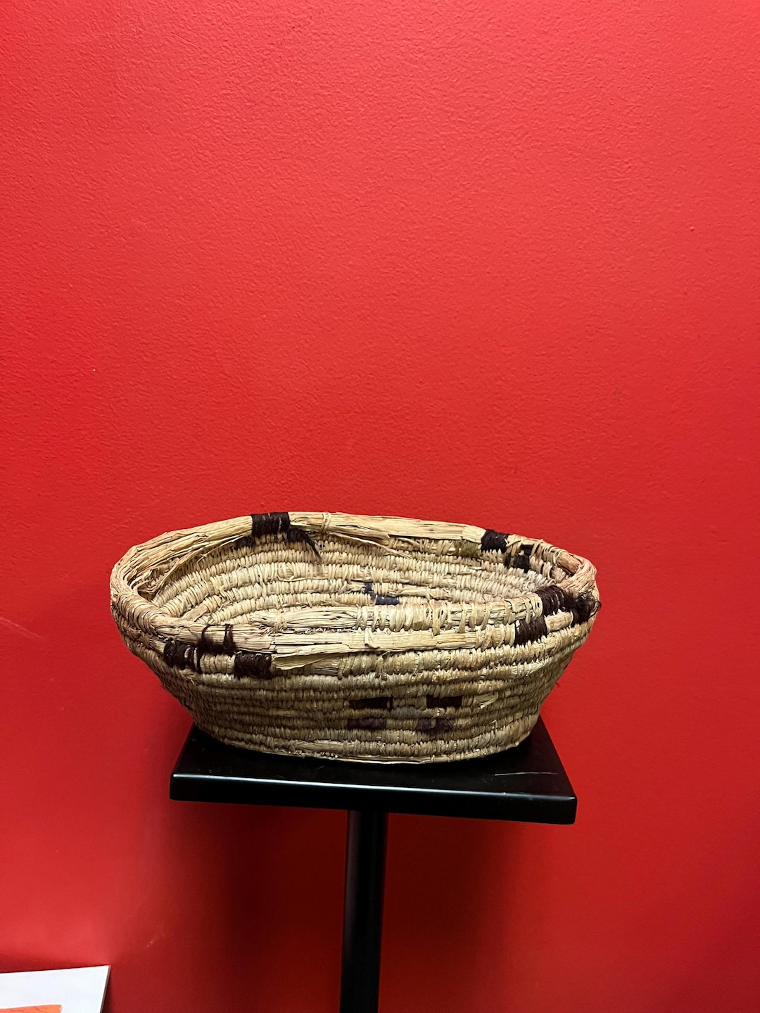 Lovely 10 X 7 X 4” High Indigenous First Nations Basket — Not Perfect ...