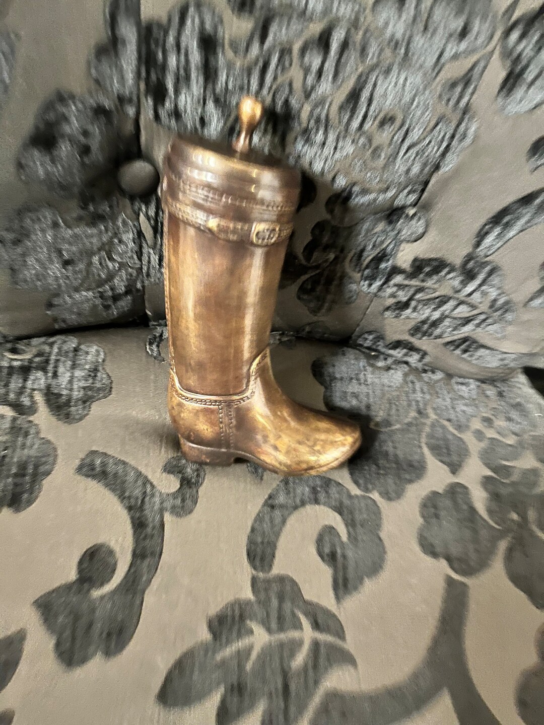 8 Inch Tall Bronze Boot Shaped Doorstop or Ornament Great Patina - Etsy