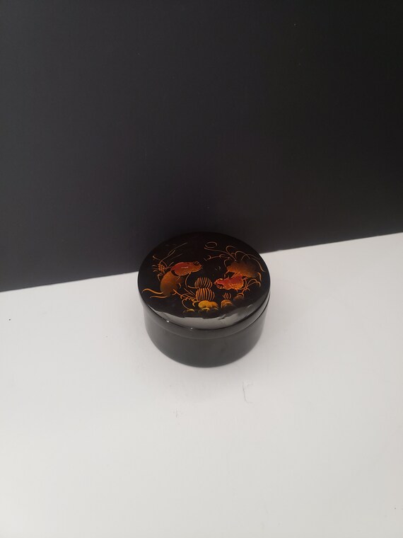 vintage japanese lacquer koi - Gem