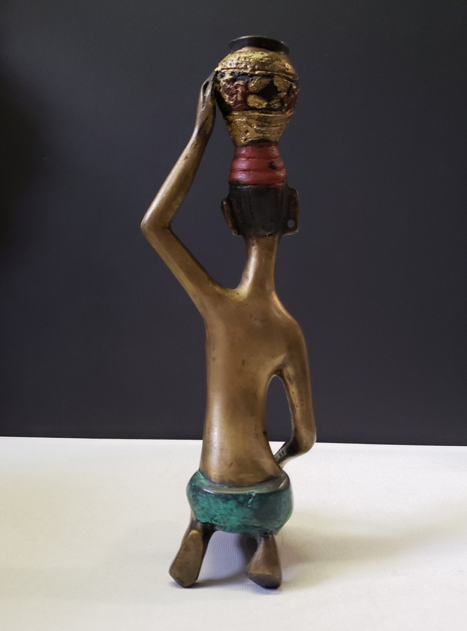 African Bronze Water Carrier - Etsy