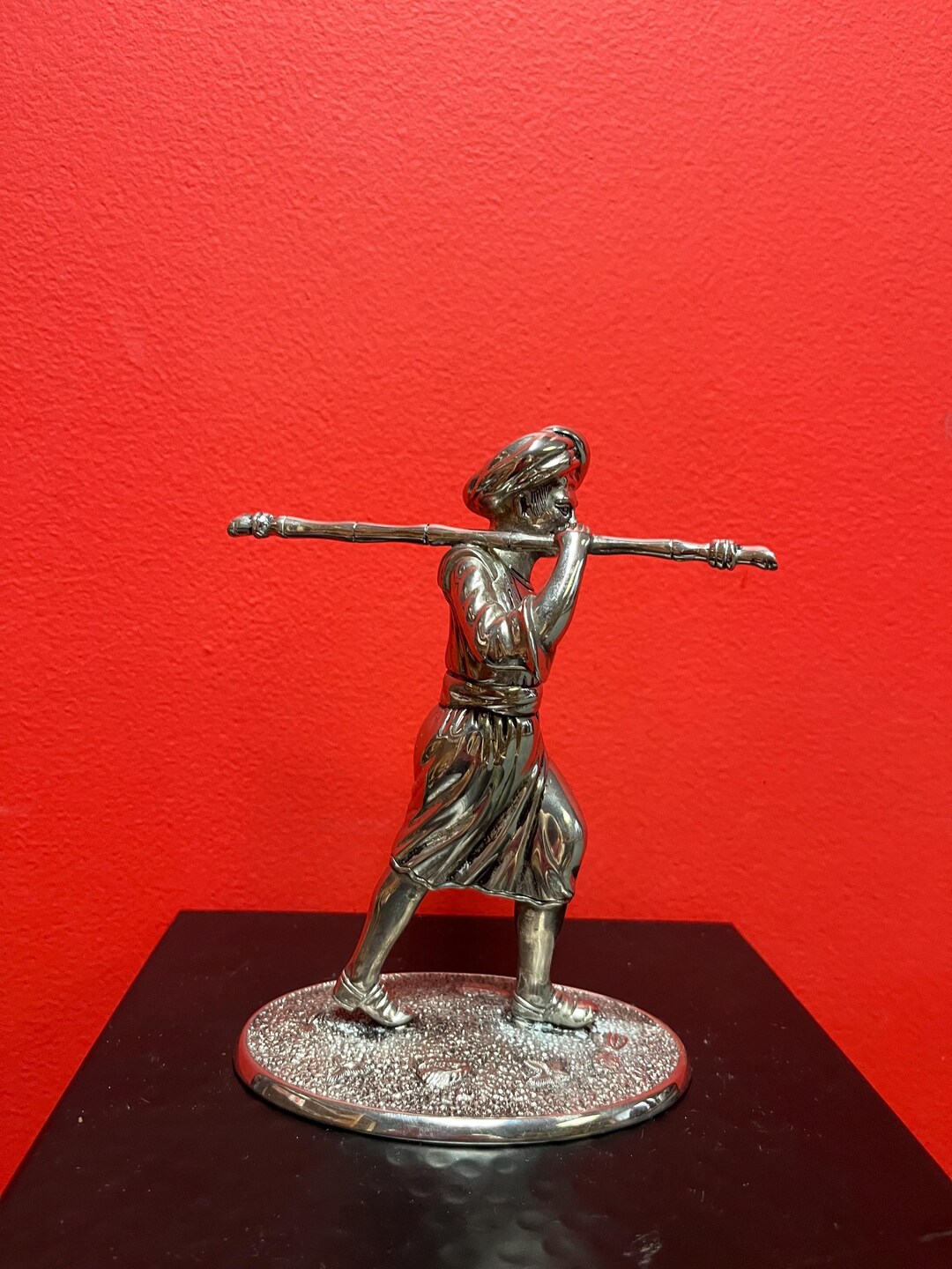 6 Inch Silver Statue (untested) of an Arab Man — Wonderful Detail ...