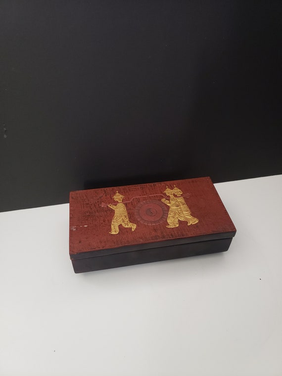 Vintage Signed Vietnamese Lacquer Box | Etsy
