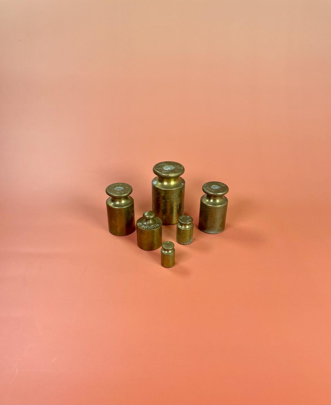 Set of 6 Miniature Scale Weights - Etsy