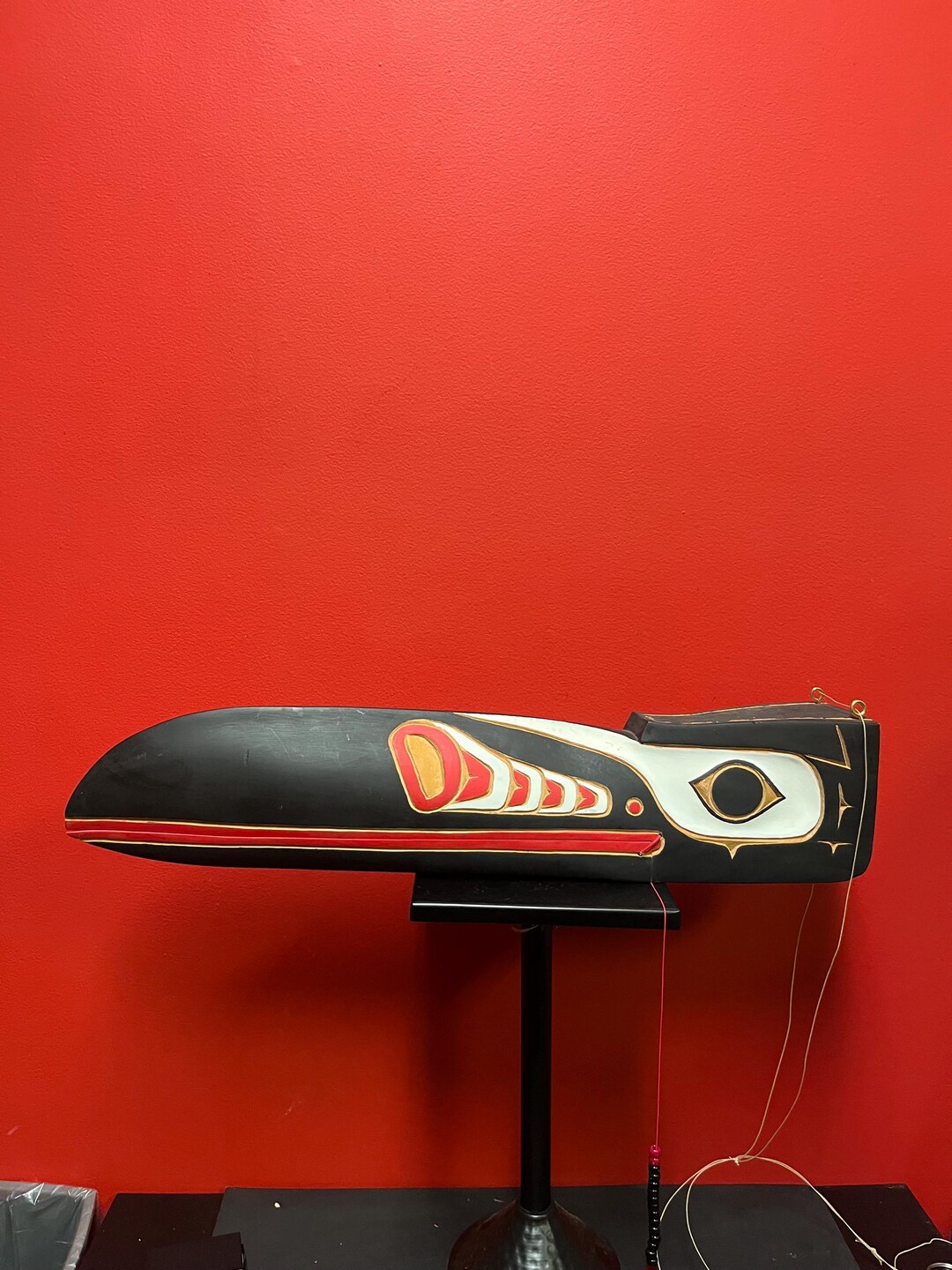 A Beautiful 28 Inch Long Stained Cedar Indigenous First Nations Pacific ...