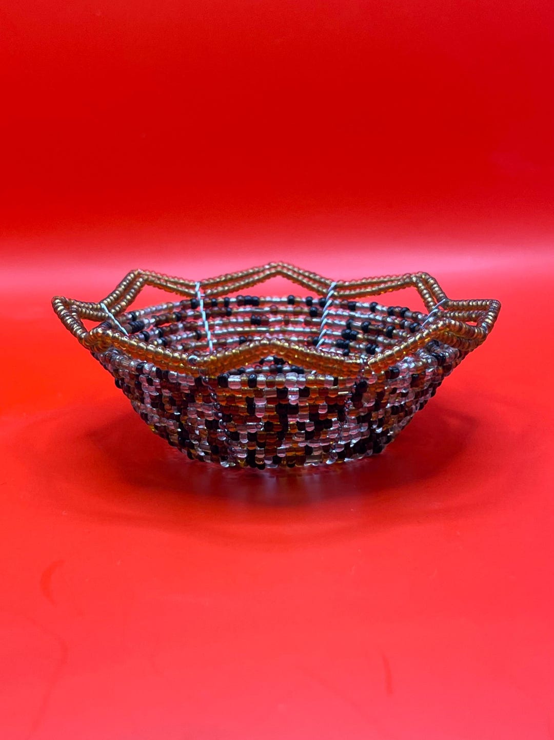 Native First Nations Beaded Basket - Etsy