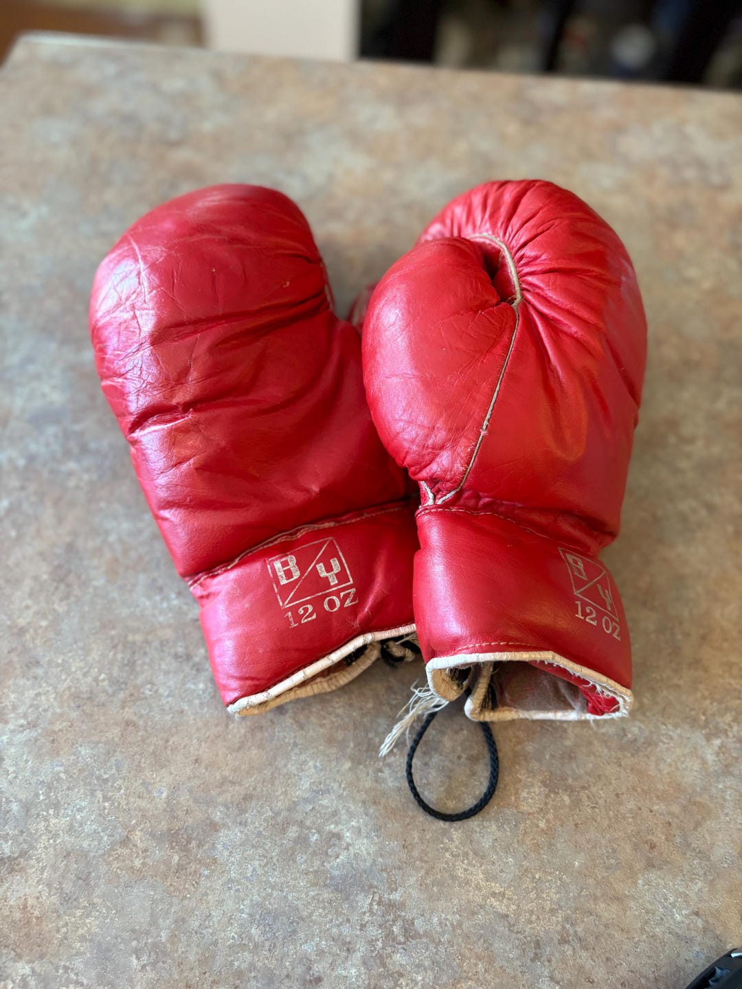 Cool Vintage 12 Ounce Leather Boxing Gloves — Use or Display— Good ...