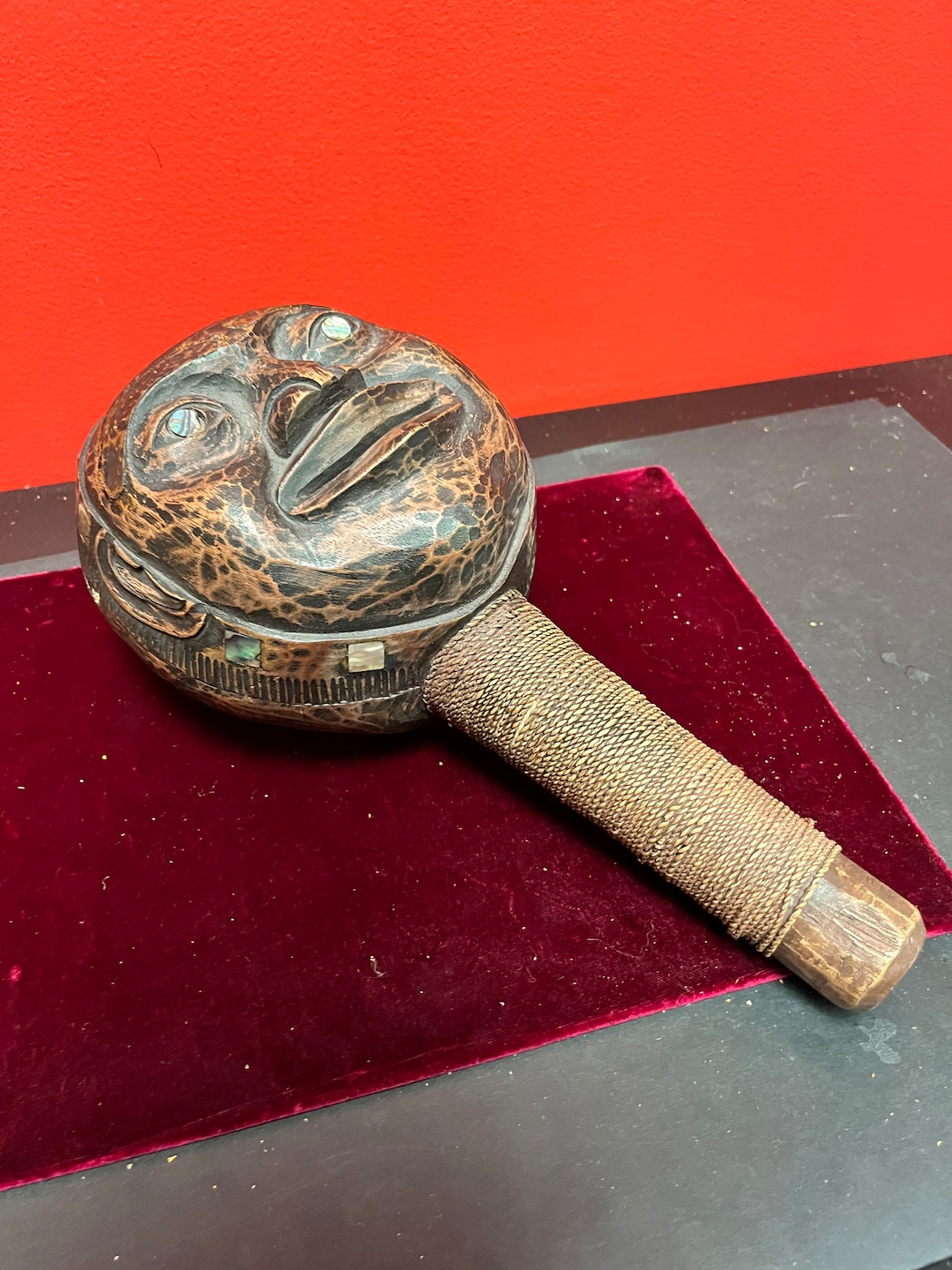 12 Inch Long Indigenous Rattle With Abalone Great Sound Great Price - Etsy