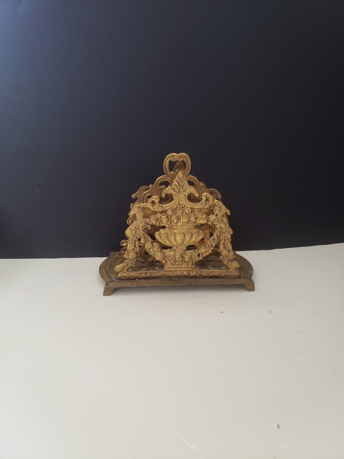 Antique Art Nouveau Brass Letter Rack | Etsy