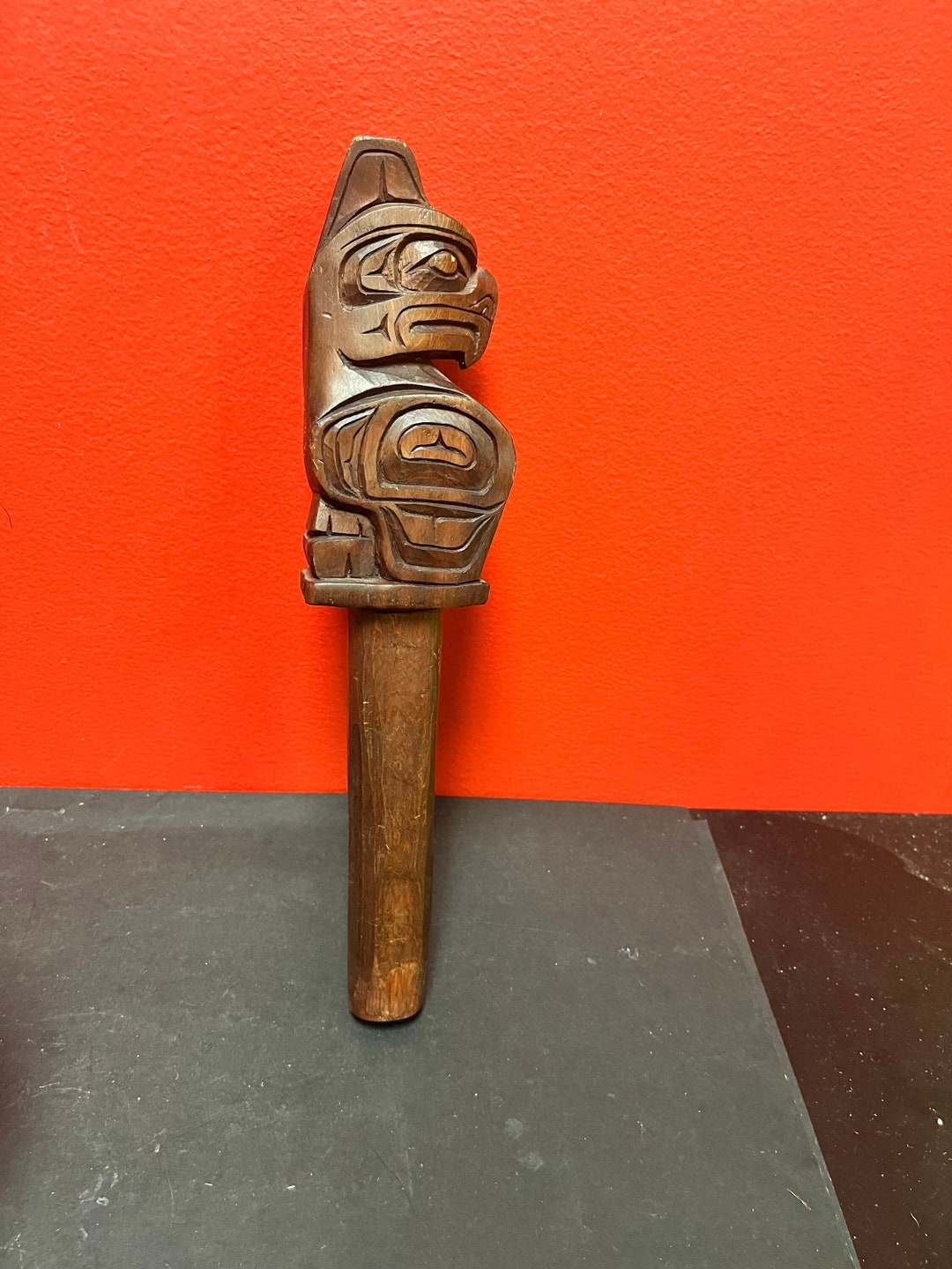 A Fantastic 12 Inch Eagle Talking Stick — Indigenous First Nations ...