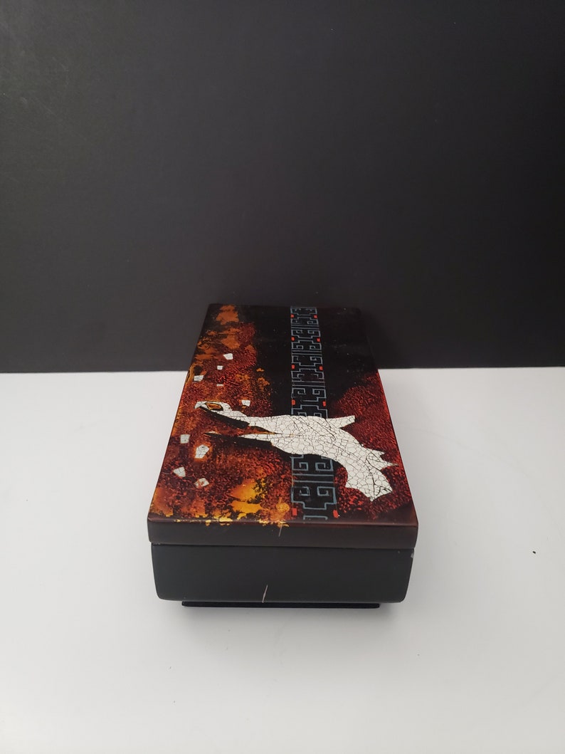 Vintage Signed Vietnamese Lacquer Box - Etsy