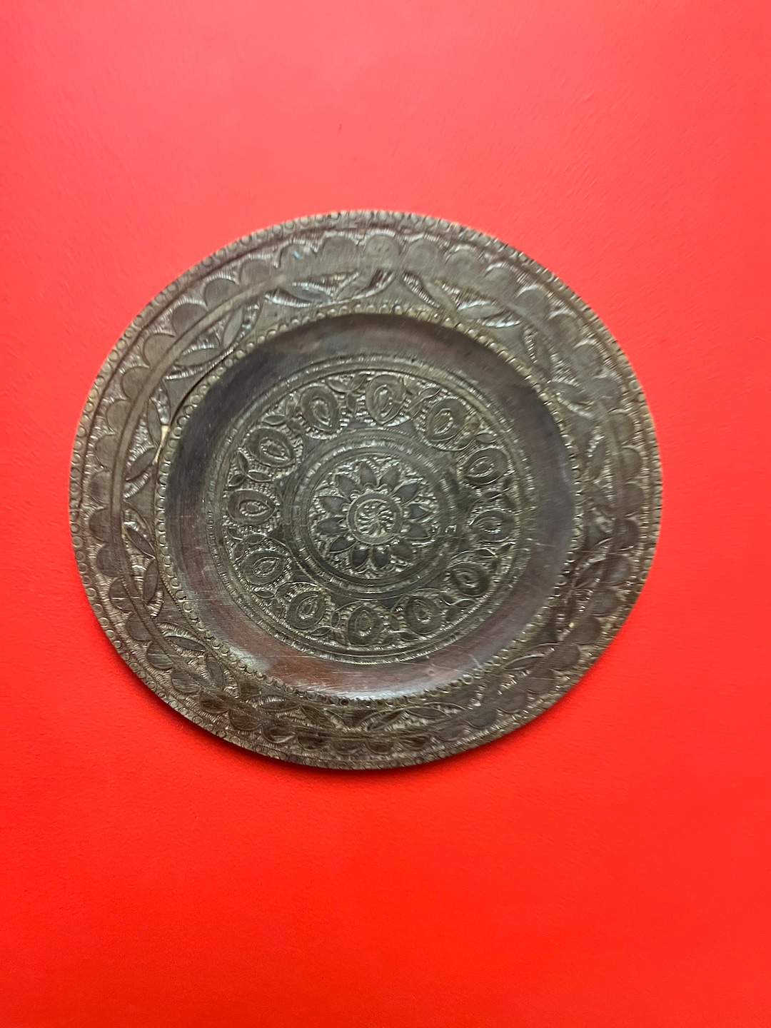 Fabulous Antique 12 Inch Wooden Charger — Intricate Design and Quality ...