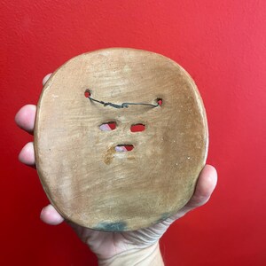 Beautiful Old 6 Inch Tall Clay Sun Mask — Mexican — Well Painted ...