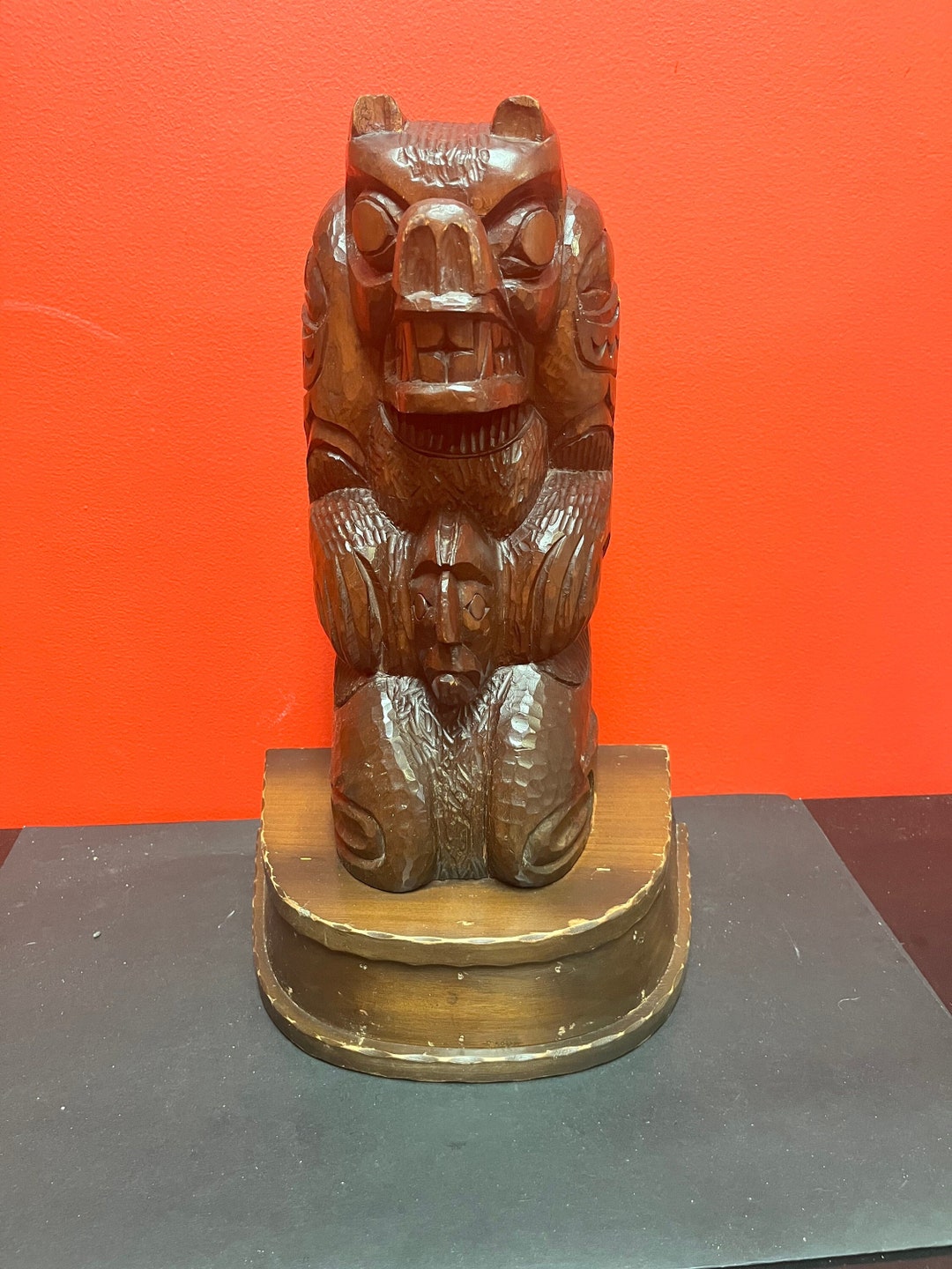 Fabulous 18 Inch Tall Indigenous First Nations Pacific Northwest Coast ...