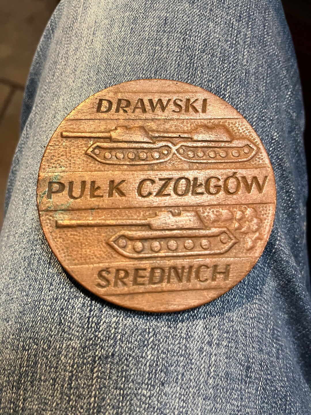 3 Inch Bronze Polish Medallion - Etsy