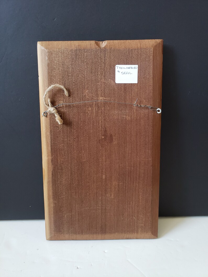 First Nations Carved Thunderbird and Seal Plaque | Etsy