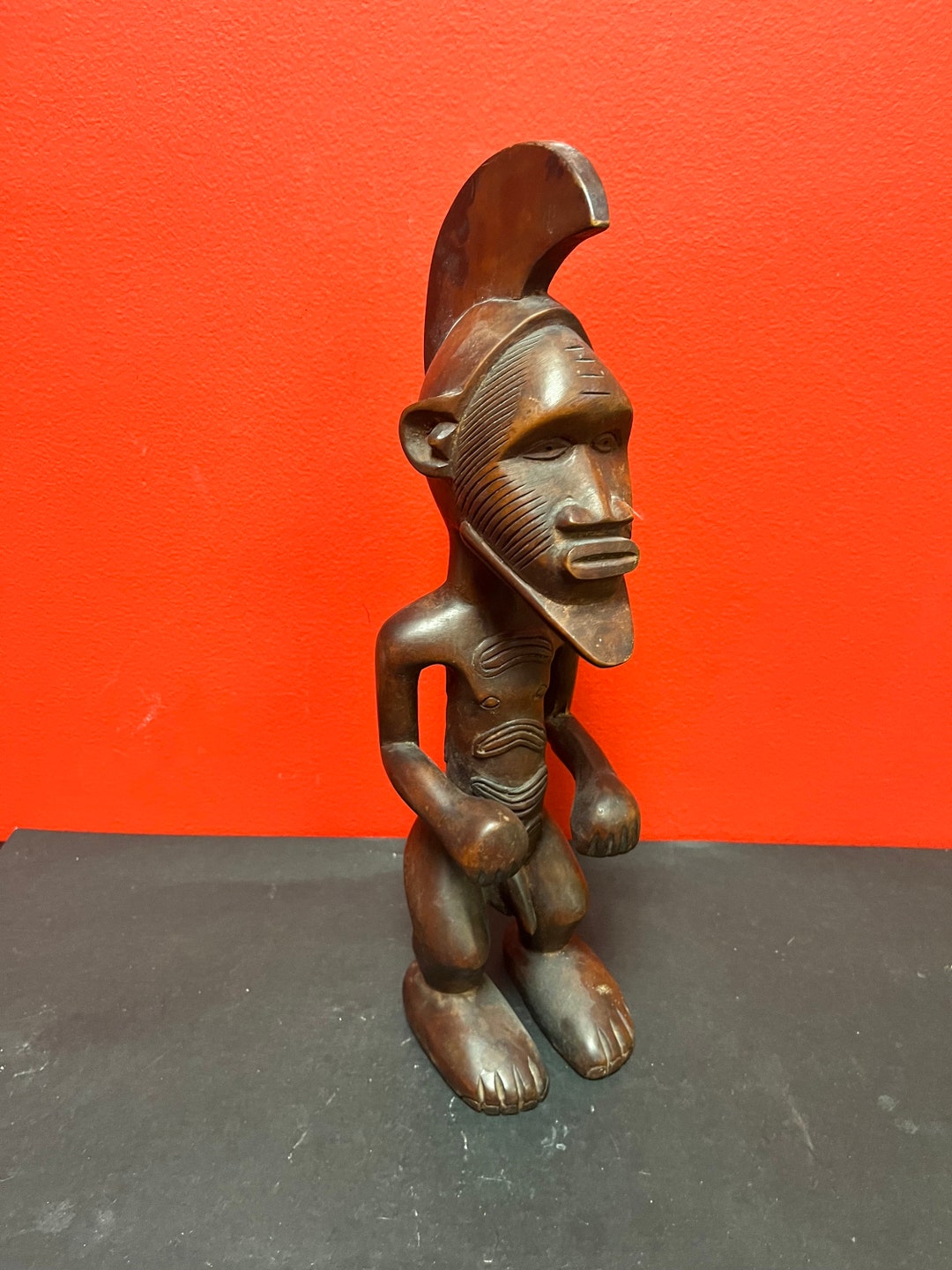 15 Inch Tall Museum Quality Antique 19 Century Papua New Guinea Statue ...