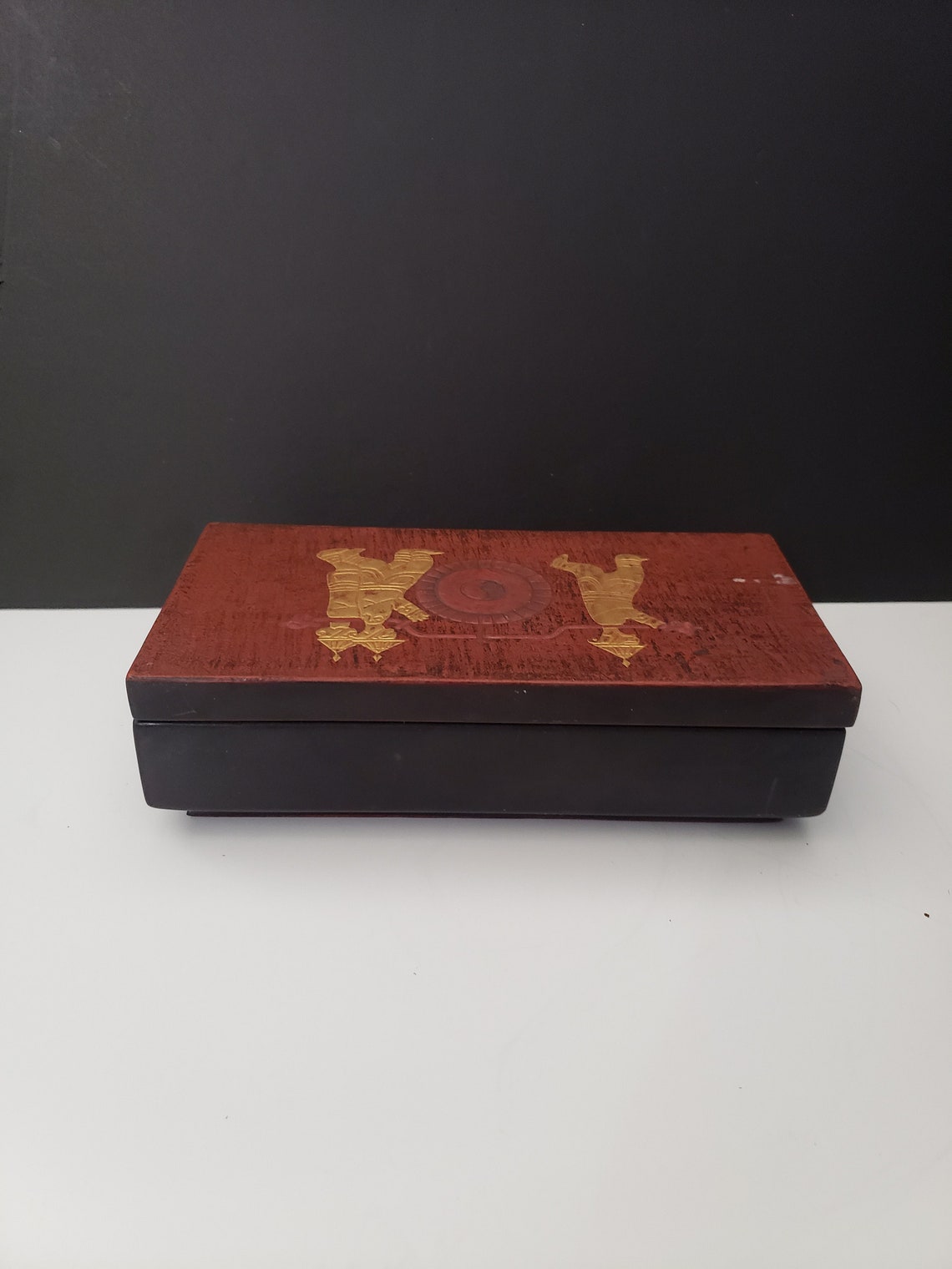 Vintage Signed Vietnamese Lacquer Box | Etsy