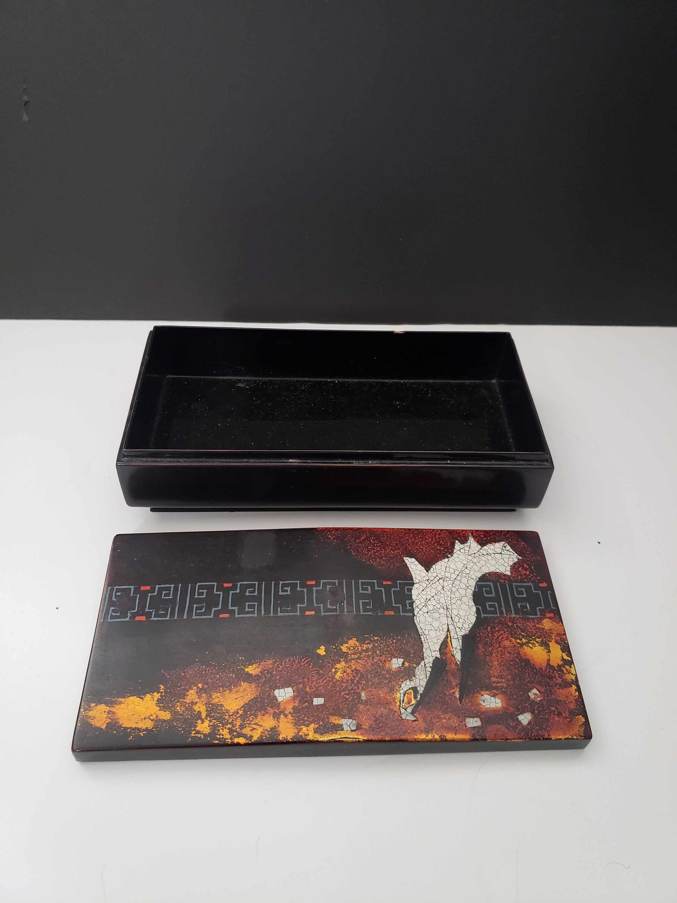 Vintage Signed Vietnamese Lacquer Box | Etsy