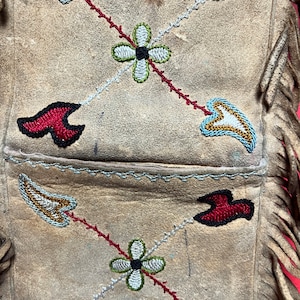 Early Indigenous Leather and Sewn Spices and Medicine Pouch — 18 X 9 ...