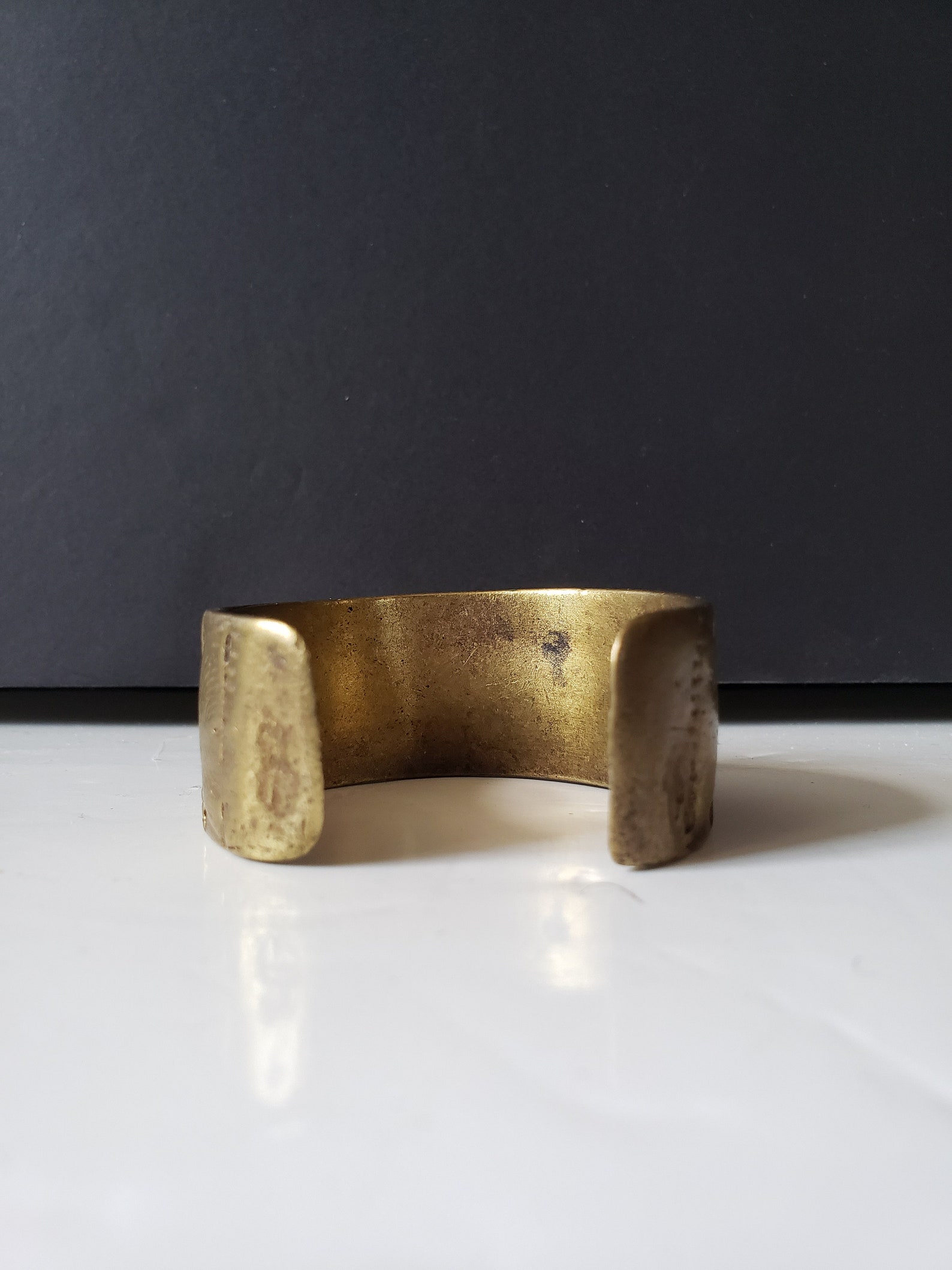 Childs African Benin Bronze Bracelet | Etsy