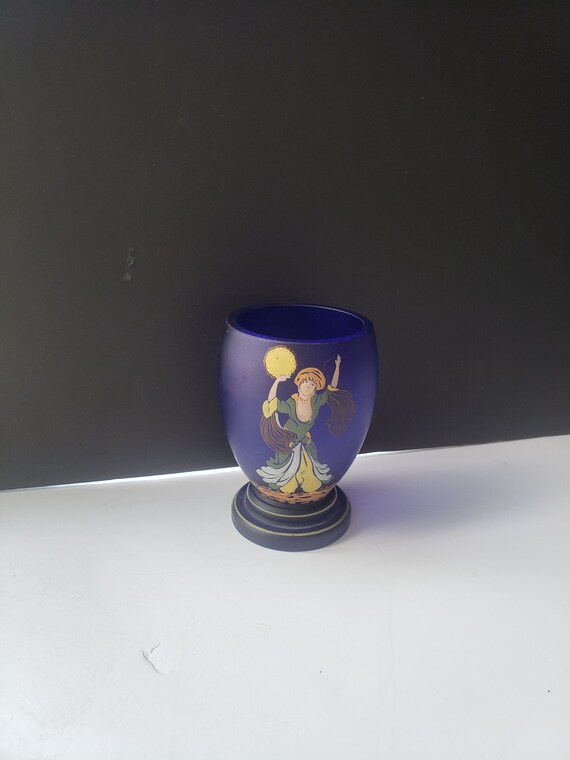 Antique Satin Glass Gypsy Moon Vase | Etsy