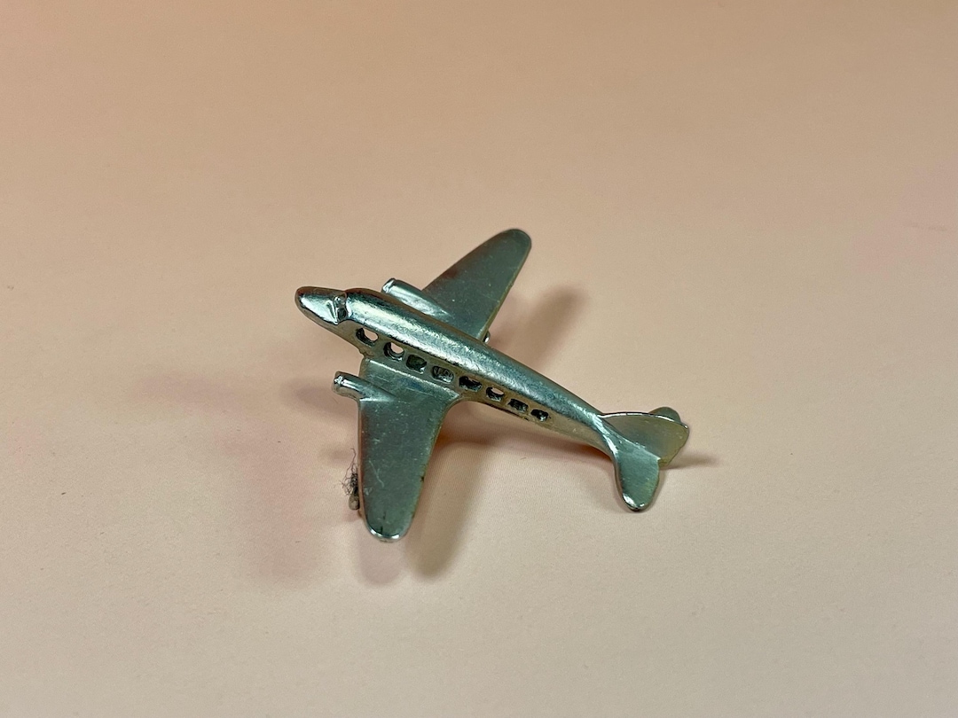 Fun Metal Airplane Pin — 1.75 Inches - Etsy