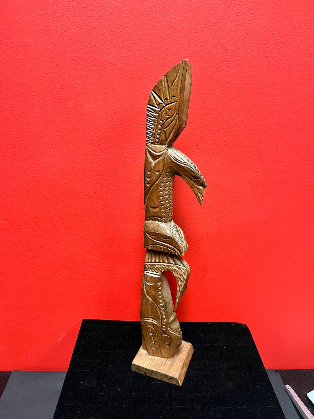 Lovely 19 Inch Tall Indigenous First Nations Northwest Coast Signed ...