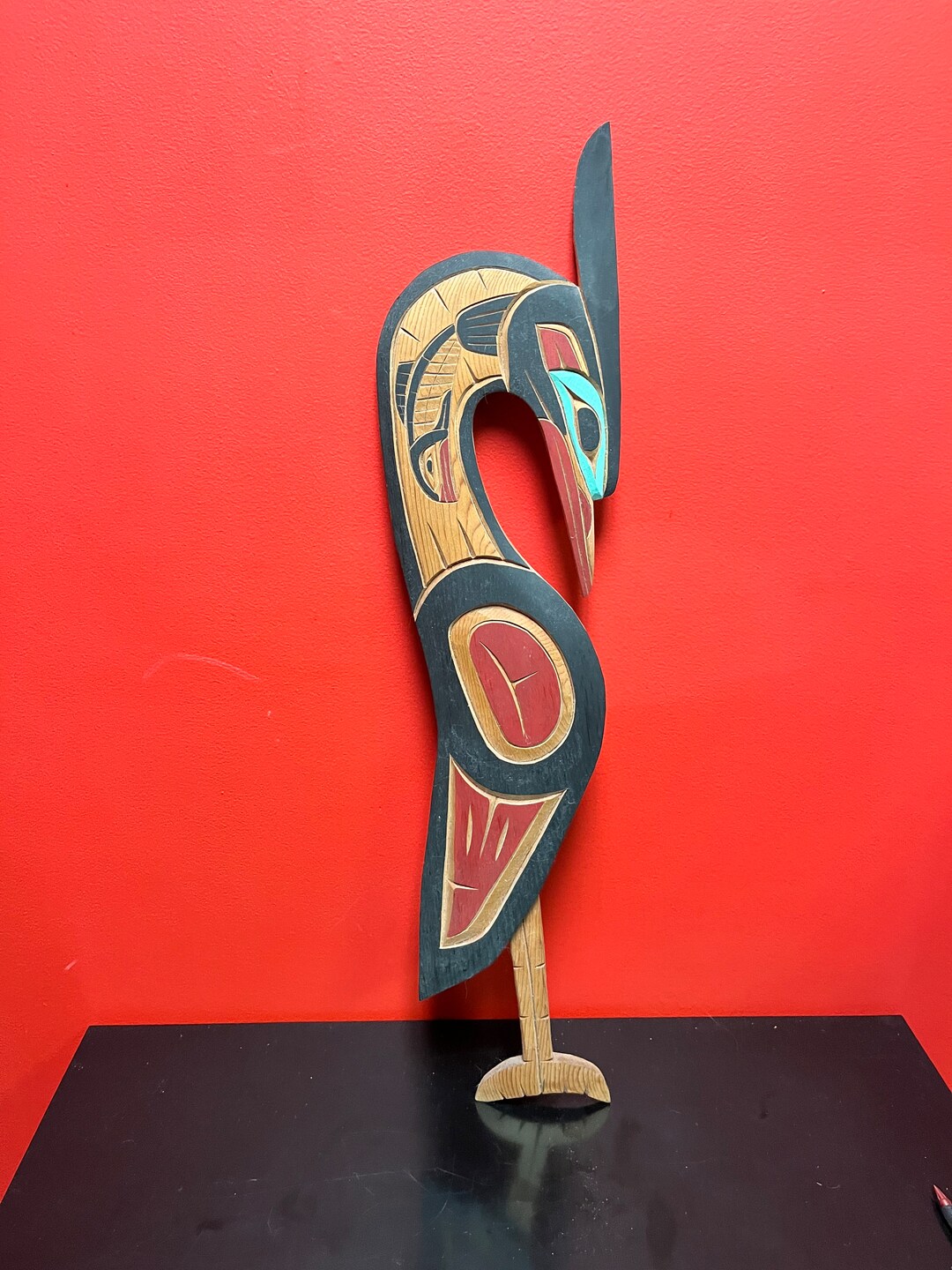 Stunning 29 Inch Tall Ready to Hang Indigenous, First Nations Pacific ...