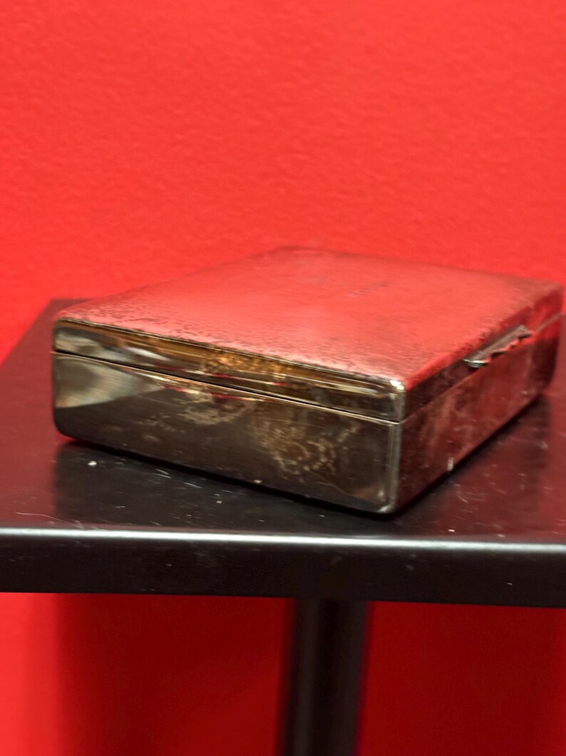 Beautiful English Silver Plated Winner Box 5 X 3.5 X 1.5 Inch Thick ...