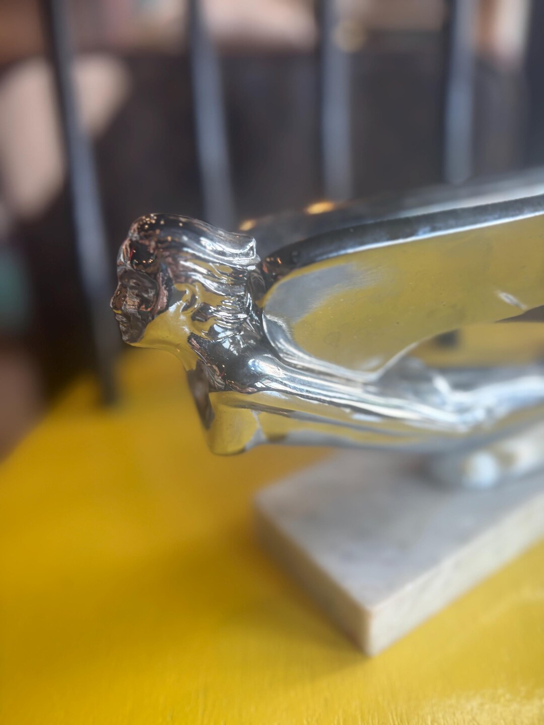 Very Rare Amazing Flying Goddess 9 Inch Long Chrome Car Mascot on ...