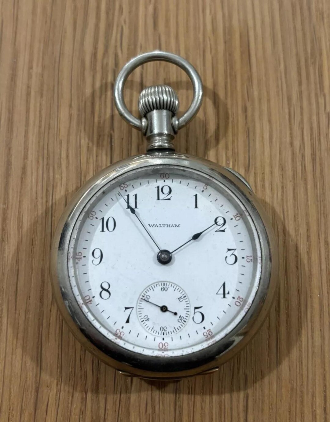 Large Coin Silver 1906 Waltham Pocket Watch With Stag on Rear *keeping ...