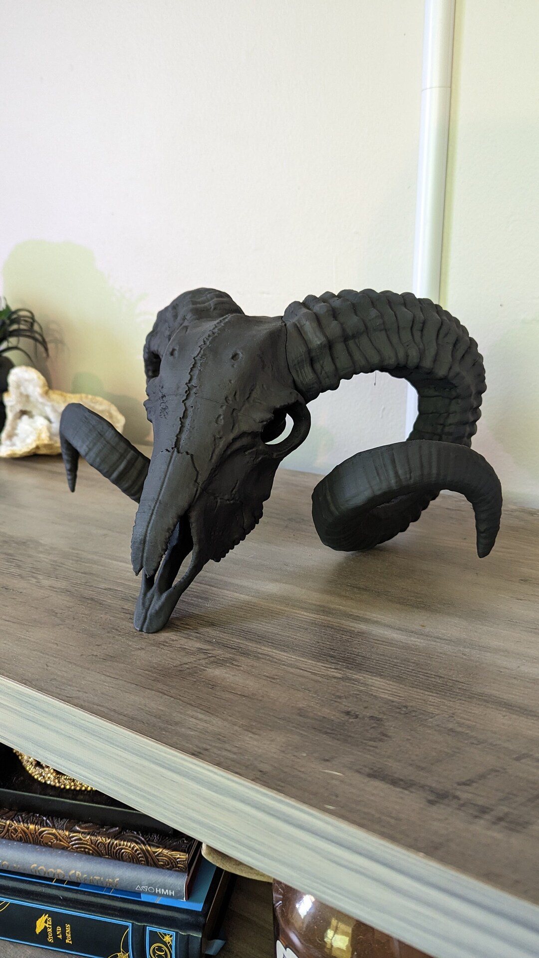 3D Printed Ram Skull Realistic 3D Print Bone Skull Gothic - Etsy