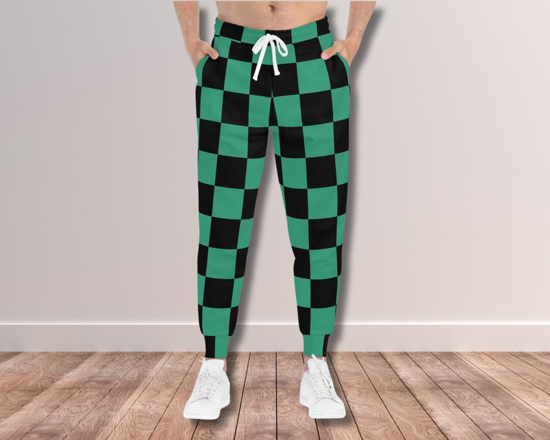 Demon Slayer Checkered Sweatpants Personalized Unisex - Etsy