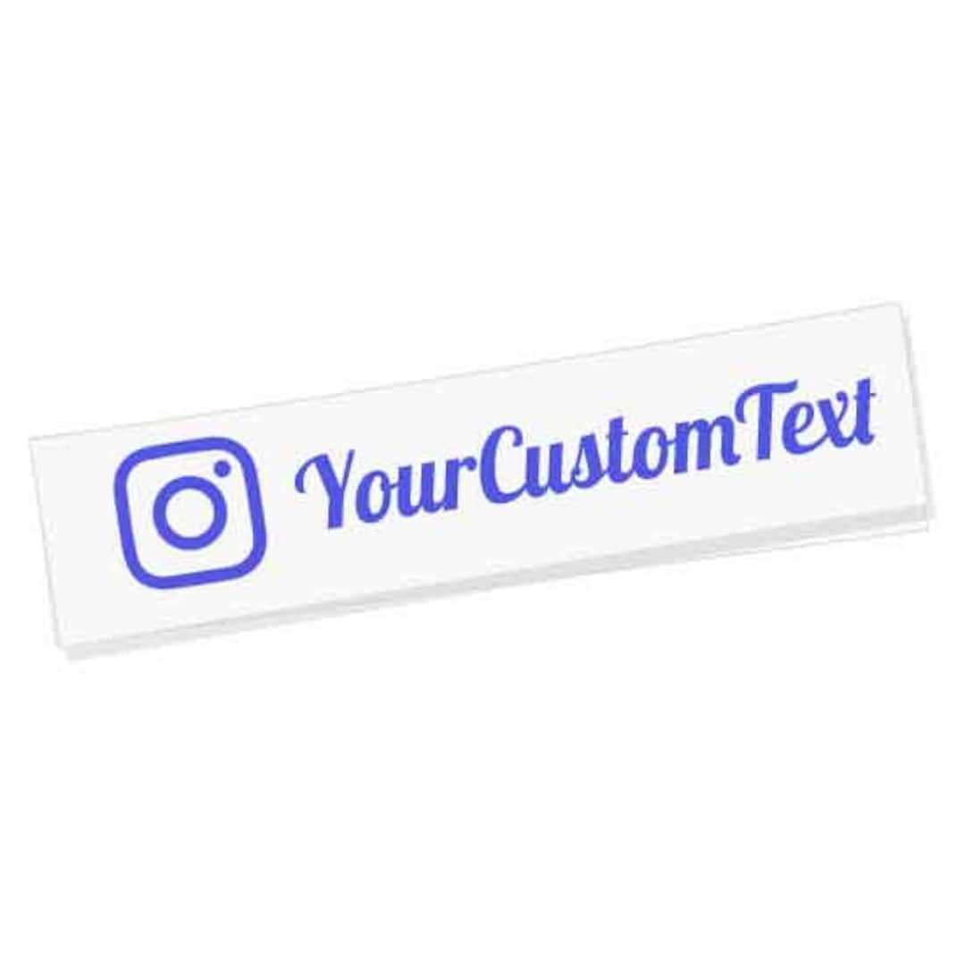 Custom Instagram Car Decal Sticker Multiple Colors - Etsy