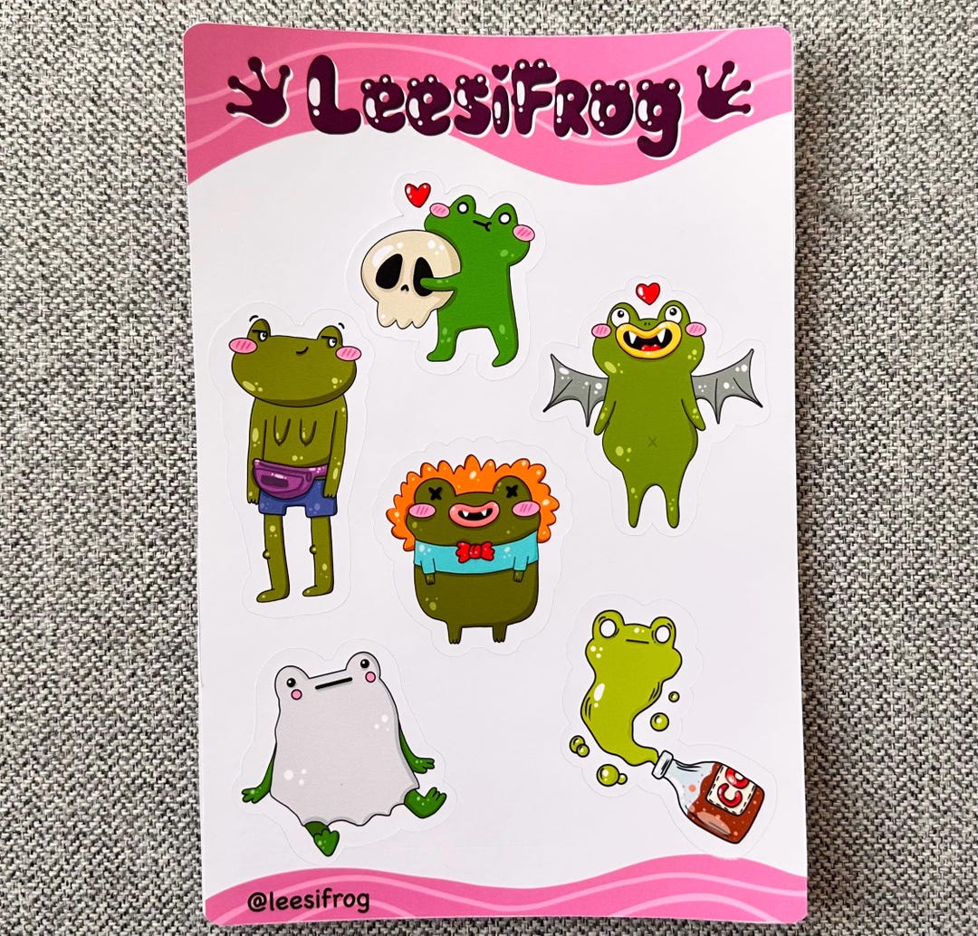 Fantasy Frog Stickers | Custom Sticker Pack | Frog Stickers | Sticker ...