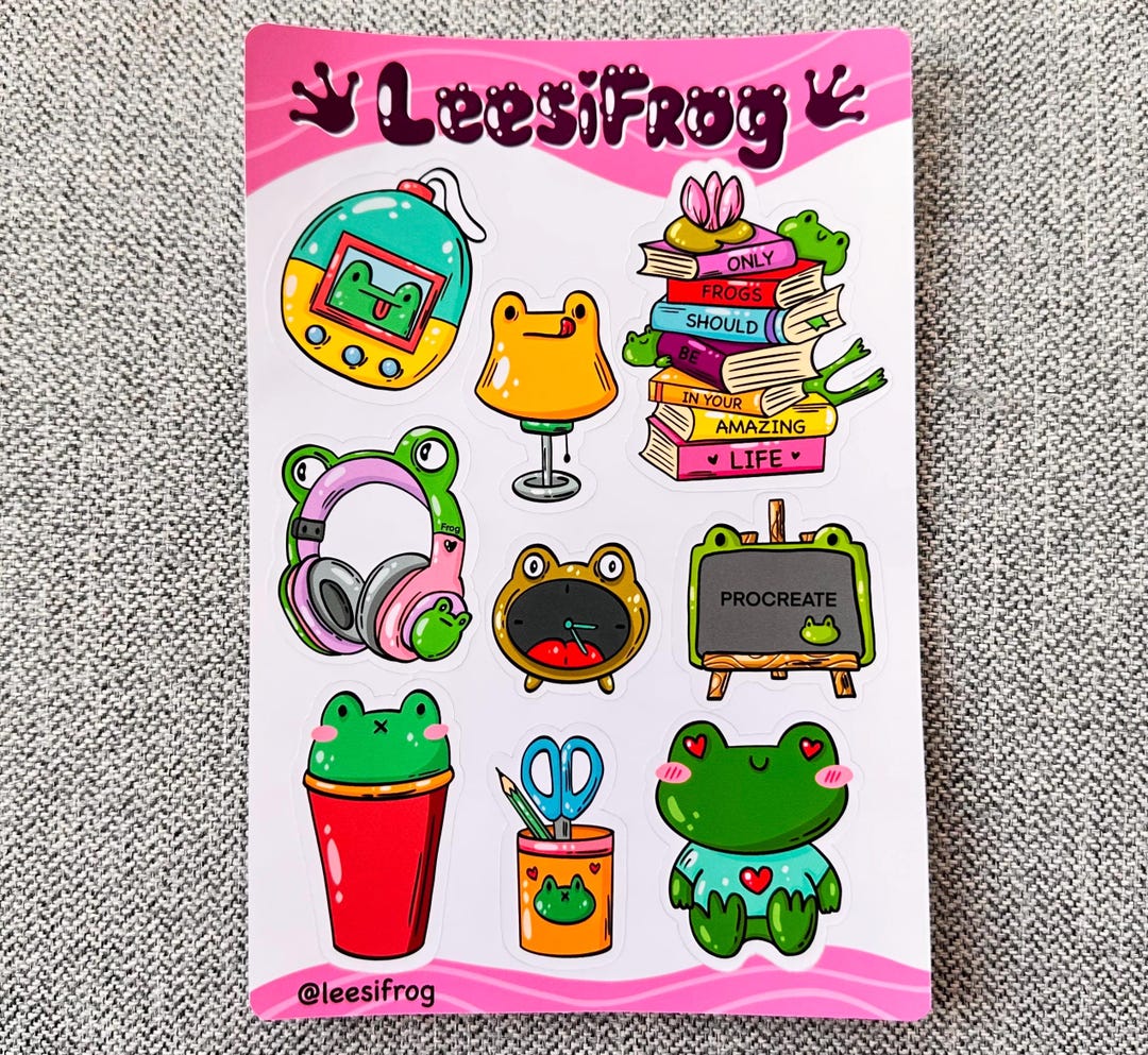 Household Items | Custom Sticker Pack | Frog Stickers | Sticker Pack ...