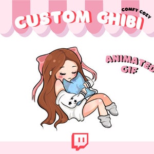 Custom Cozy Chibi for Twitch Sleepy - Etsy