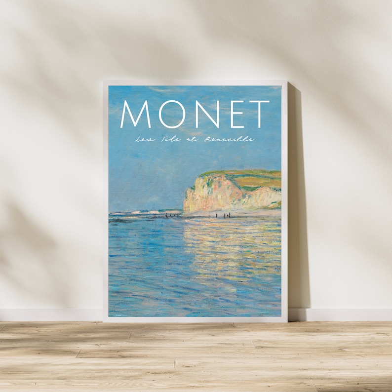 Claude Monet Digital Download - Low Tide at Pourville Wall Art Print - Etsy