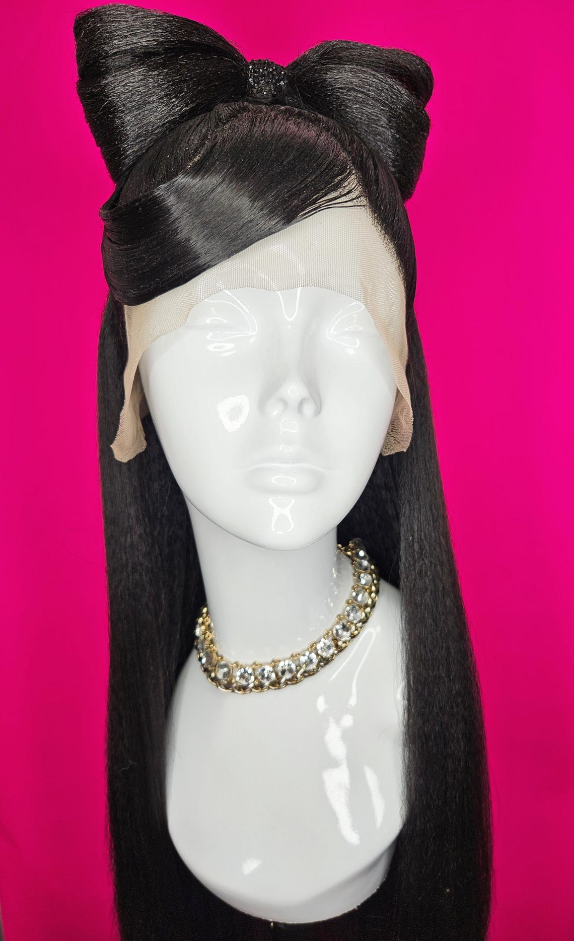 Made to Order: Miss Bow Bliss, Updo Wig, Bow Wig, Wig for Cosplay ...