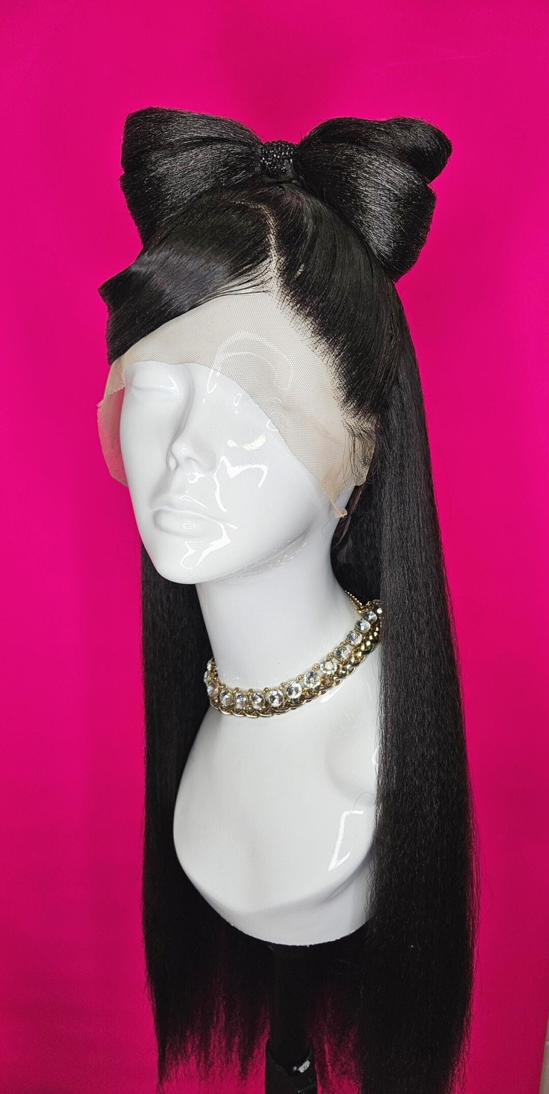 Made to Order: Miss Bow Bliss, Updo Wig, Bow Wig, Wig for Cosplay ...