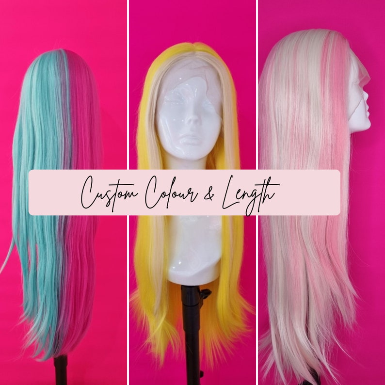 Custom Wig, Custom Colour, Custom Length, Synthetic Wig, Cosplay Wig ...